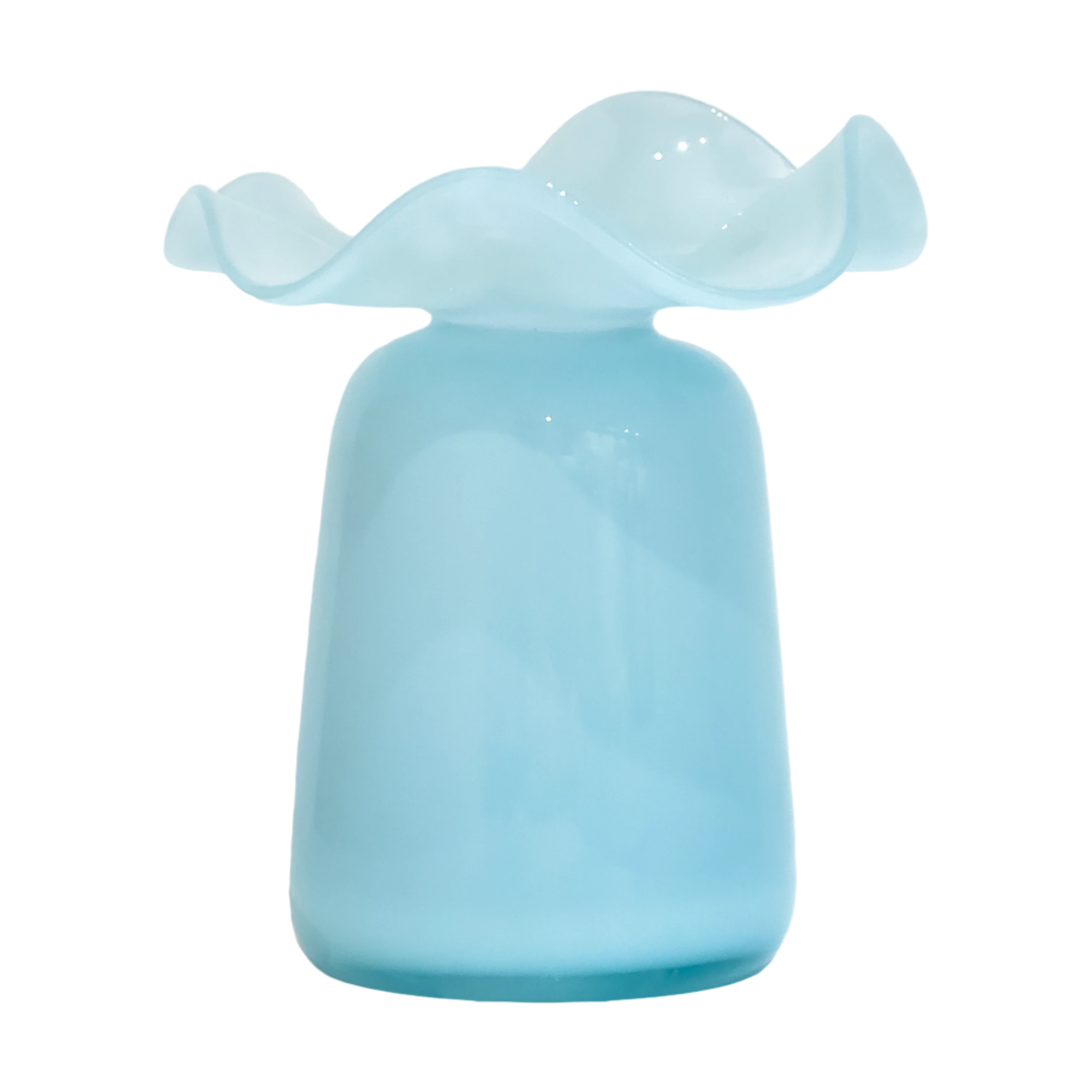 Powder Blue Ruffle Bud Vase – Well Made Home