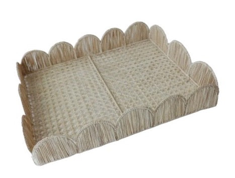Scallop Rectangle Tray - Natural – Well Made Home