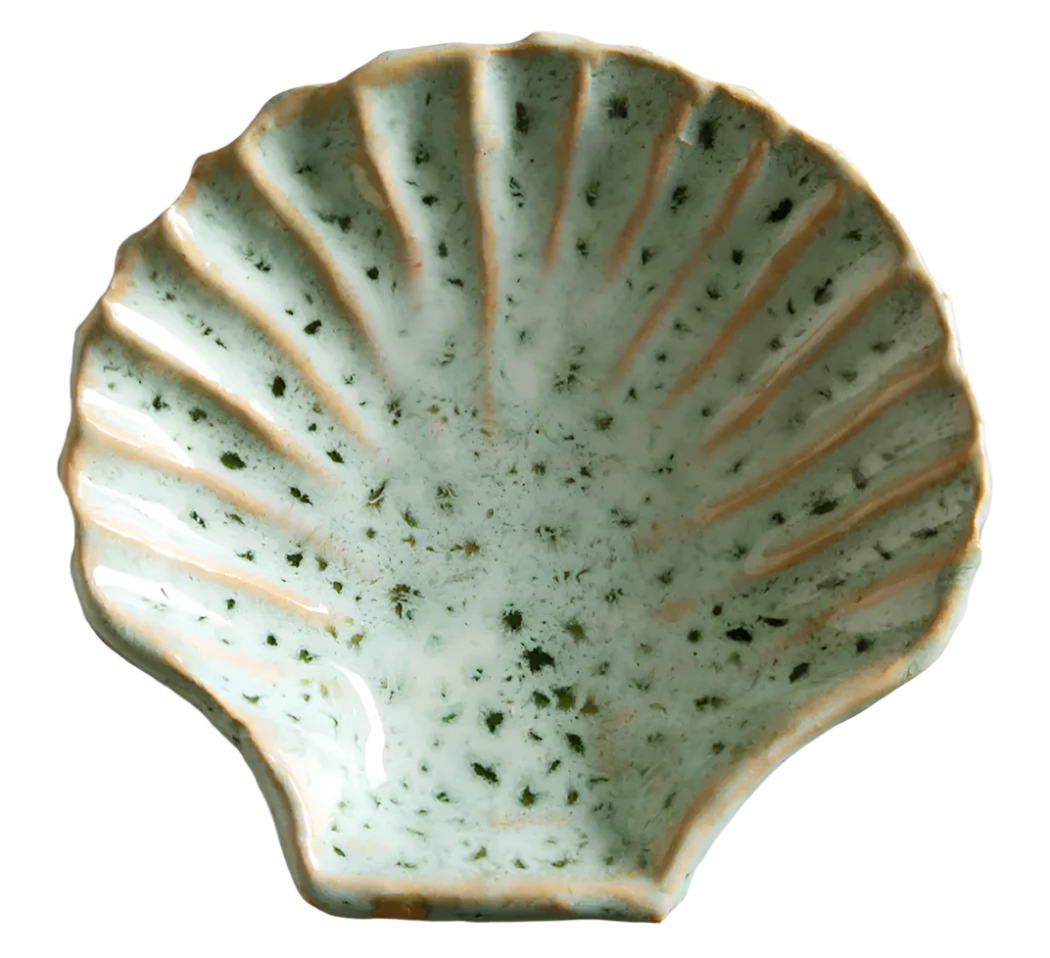 Concha Small Plate Seafoam – Well Made Home
